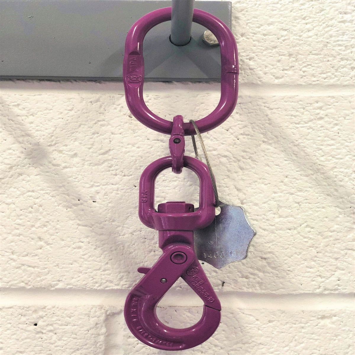 Short 1400Kg (1.4Tonne) Swivel Drop Chain @315mm Grade 100 6mm