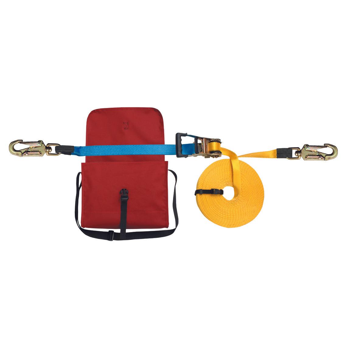 Protekt Adjustable Webbing Horizontal Lifeline Set - 20Mtrs