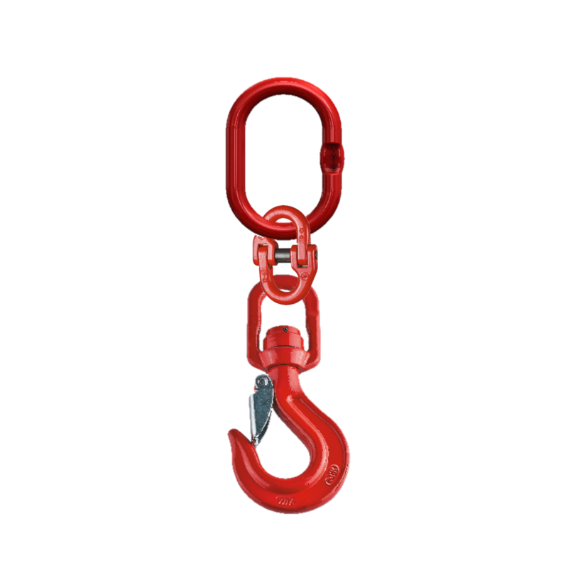 Short 5300Kg (5.3Tonne) Swivel Drop Chain @500mm Grade 80 13mm